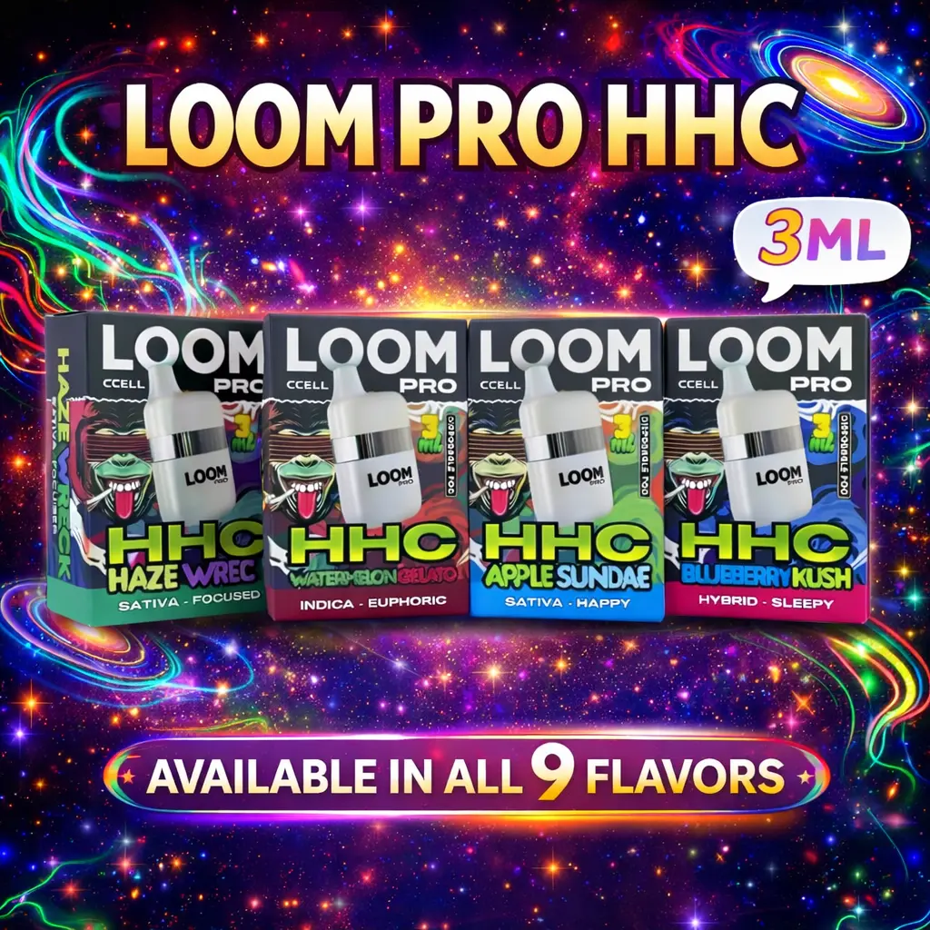 Loom Pro HHC 3ml Vape Pen – Smooth, Long-Lasting Vapes
